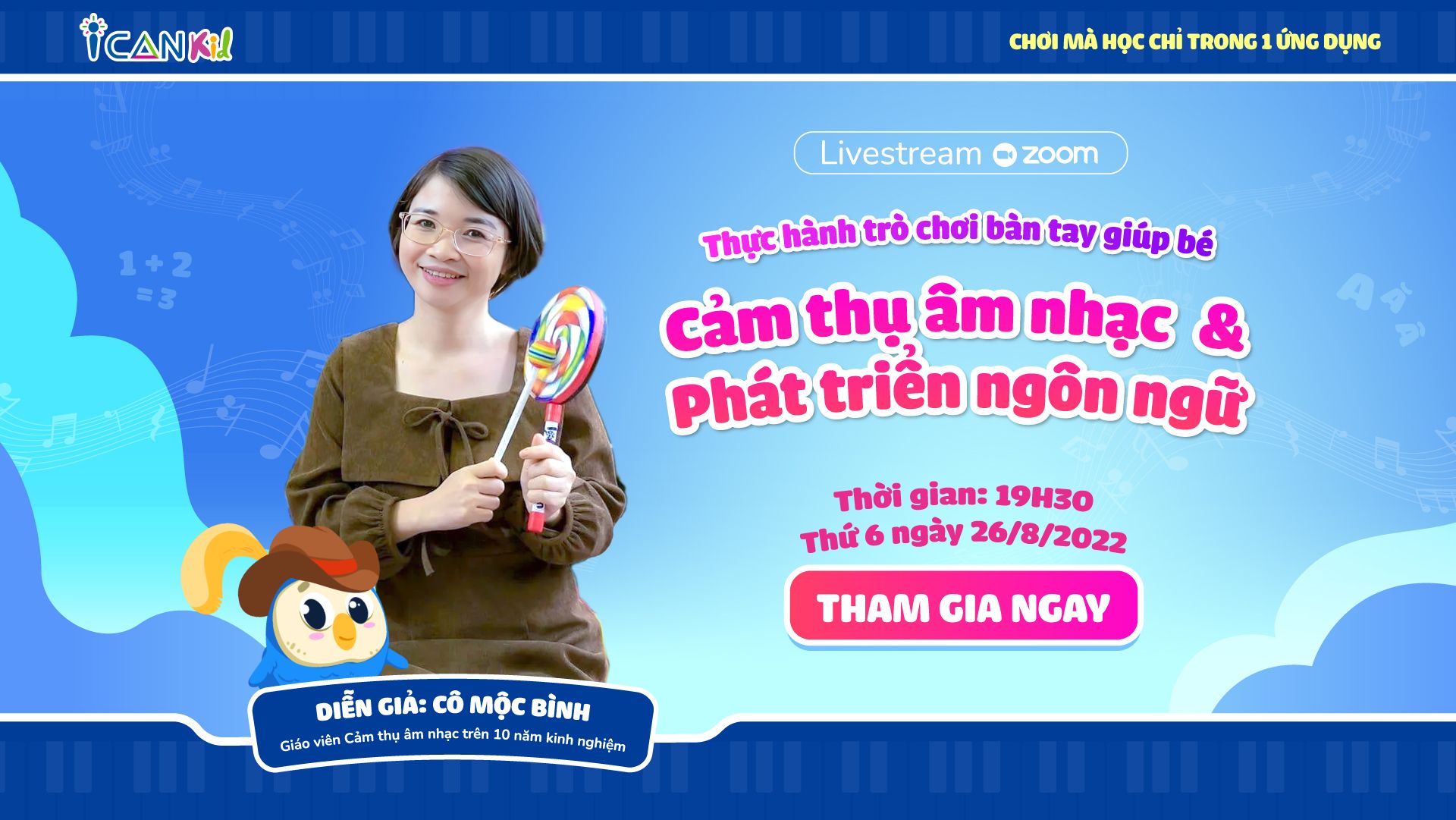 Ứng dụng ICANKid Chơi mà Học dành cho bé - Góc cho cha mẹ